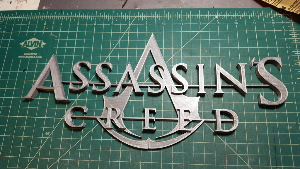 Free 3D file Assassin's Creed logo・3D printer model to download・Cults