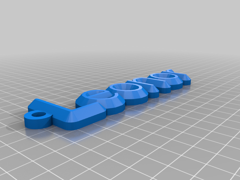 Free 3D file My CustomiLeonorllaverozed name keychain・3D printing ...