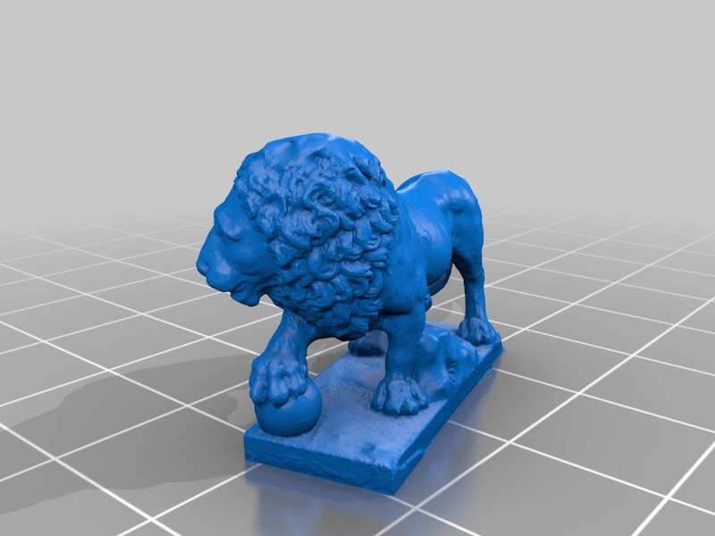 Archivo 3D gratis Lion statue, Compiègne 🦁・Modelo imprimible en 3D para ...