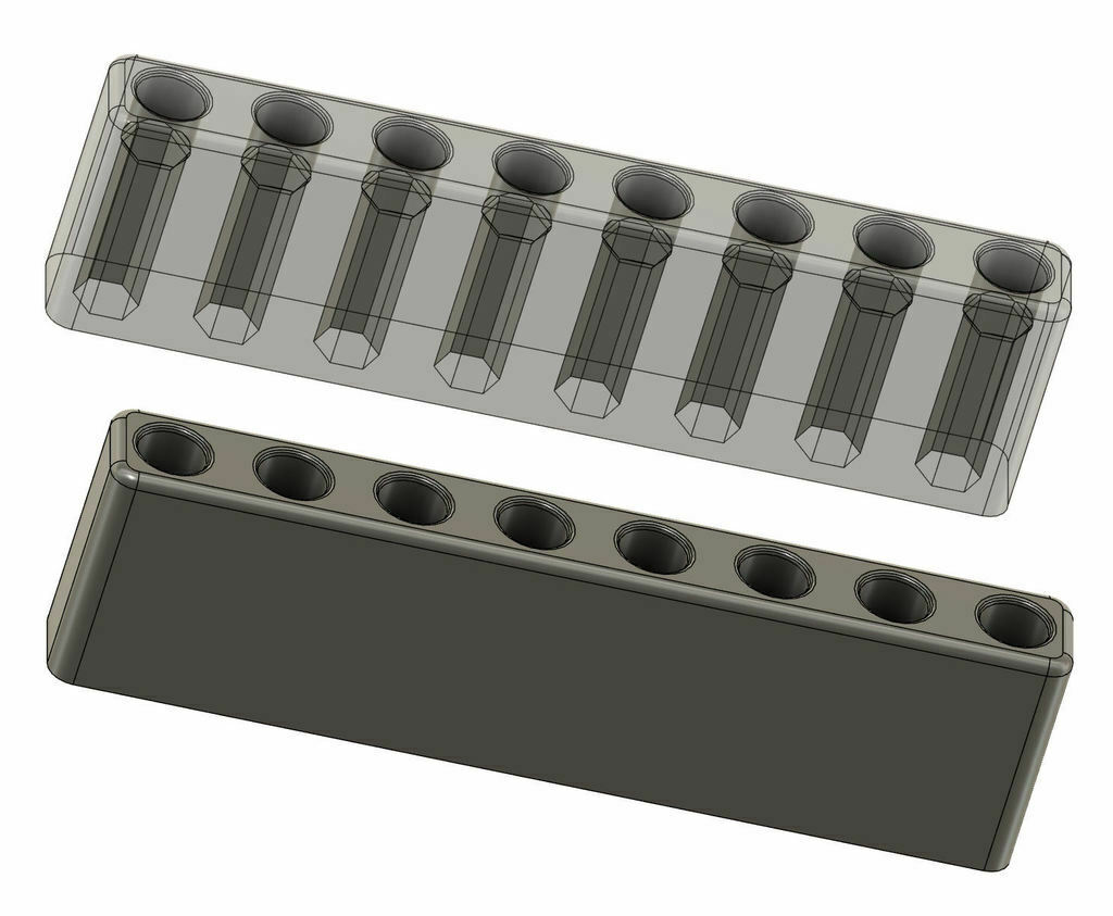 Free 3D file hex bit holder x8・3D printable model to download・Cults