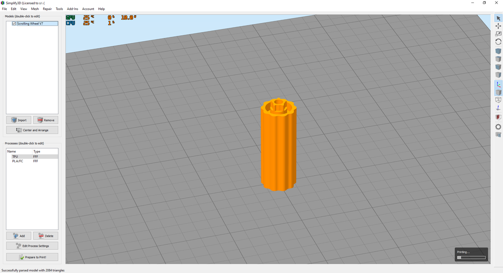 Free 3D file Taranis X9D Mechanical Scroll Wheel V2・Object to download ...