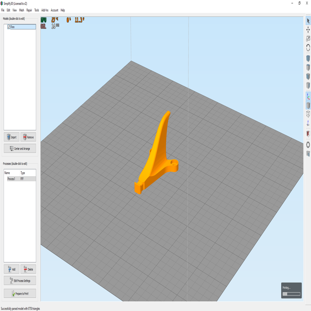 Free 3D file Fin (Racer/Vertical)・3D printing template to download・Cults