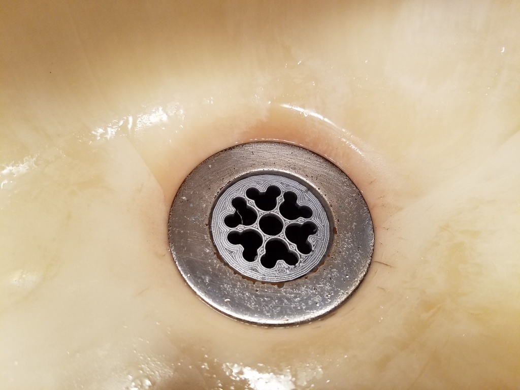 Free 3D file Hidden Mickey Sink Strainer・3D printable design to ...