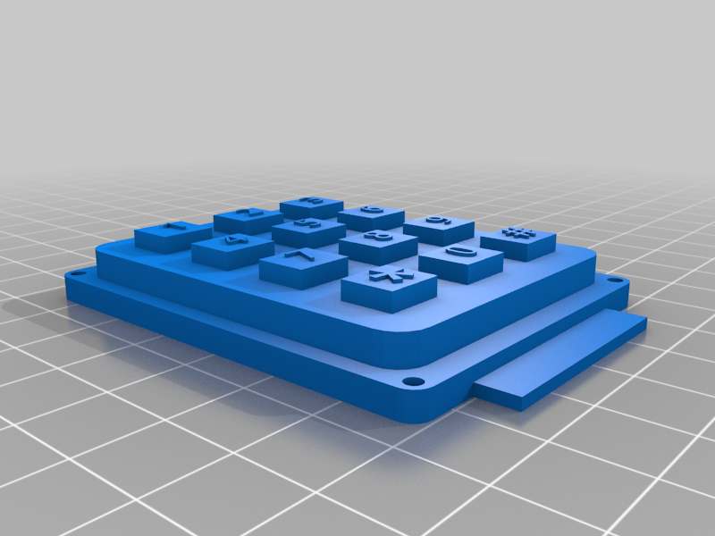 Free 3D file keypad 3x4・3D printing model to download・Cults