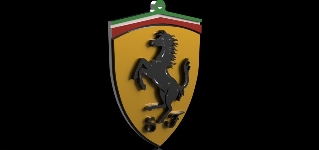 Free 3D file Ferrari Keychain 🗝️・3D printable design to download・Cults