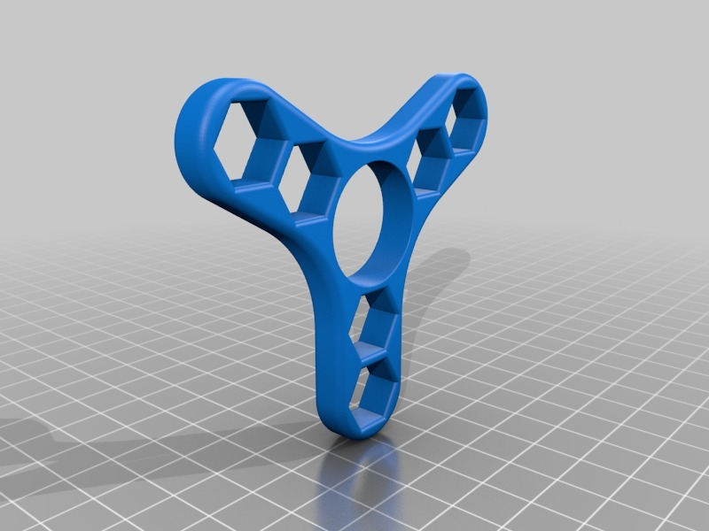 Free 3D file Fidget spinner with 628 bearing and 3 or 6 M8 nuts with ...