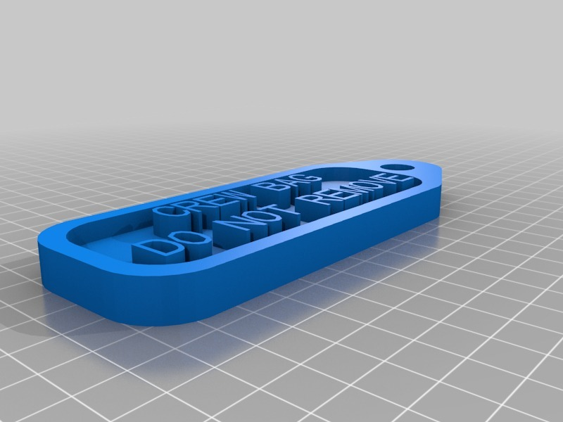 Free 3D file Crew Bag Tag 🧳・Model to download and 3D print・Cults