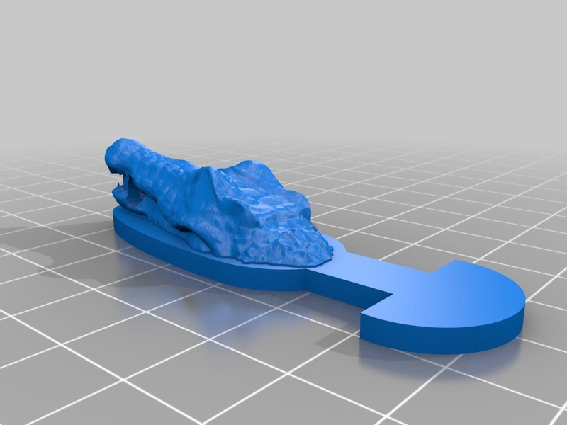 Free 3D file Crocodile Removable Trolley Token・3D printer design to ...