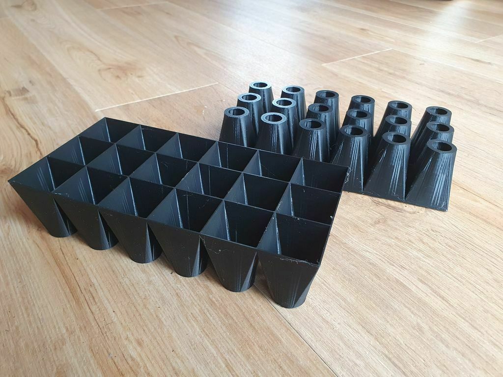 Free 3D file Stackable seed starter tray 🌳・3D print model to download・Cults