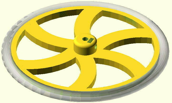 Free 3D file Parametric Robot Wheel (Spiral) 🤖・3D print object to ...