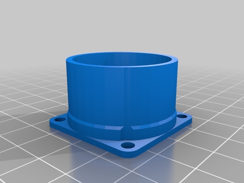 Free 3D file Tube Adapter Flange with Optional Grating (Parametric) ⚙️ ...