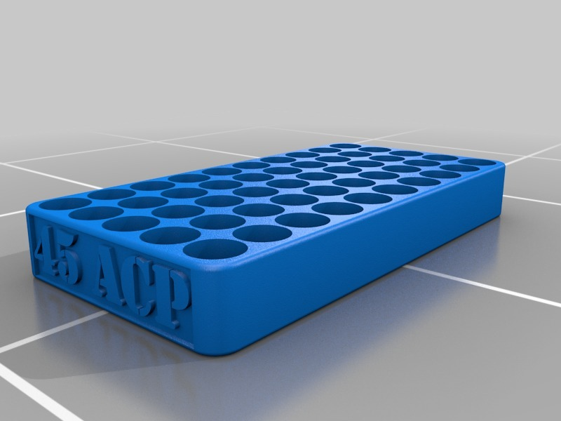 Free 3D file 45 ACP Casing Tray・Template to download and 3D print・Cults
