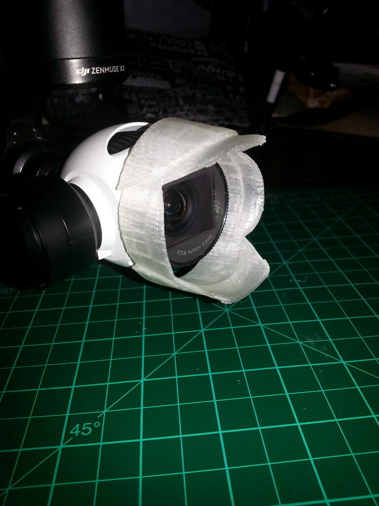 Free 3D file Dji Inspire Lens Hood with Vents・3D printer design to ...
