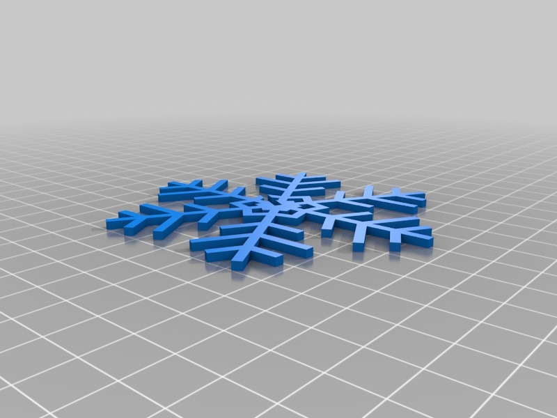 Free 3D file Simple beautiful snowflake on trees and walls・3D printer ...