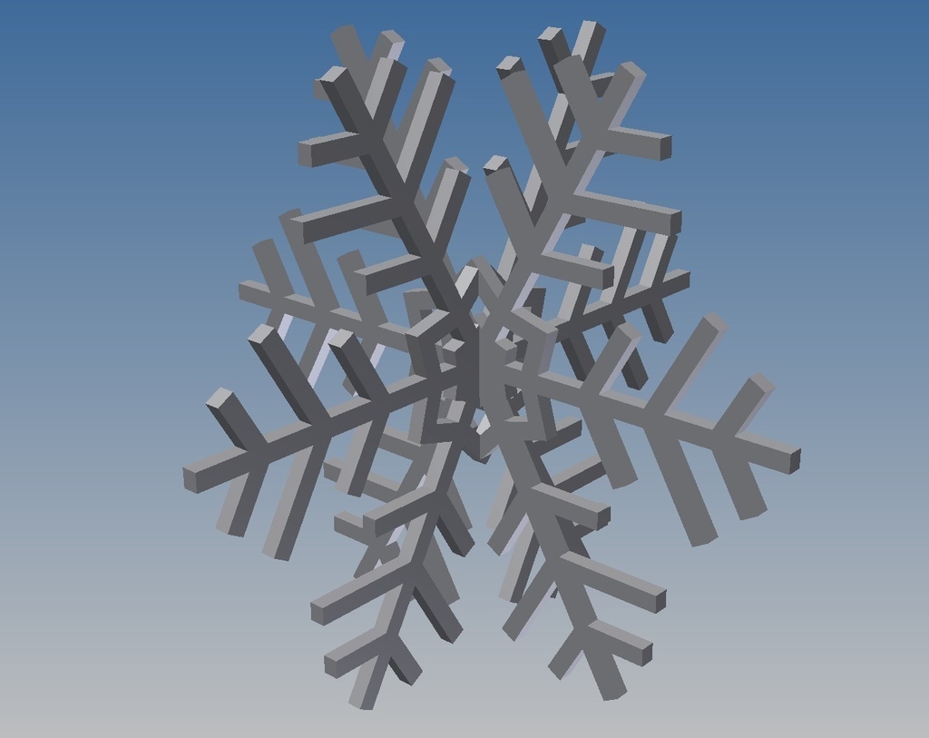Free 3D file Simple beautiful snowflake on trees and walls・3D printer ...