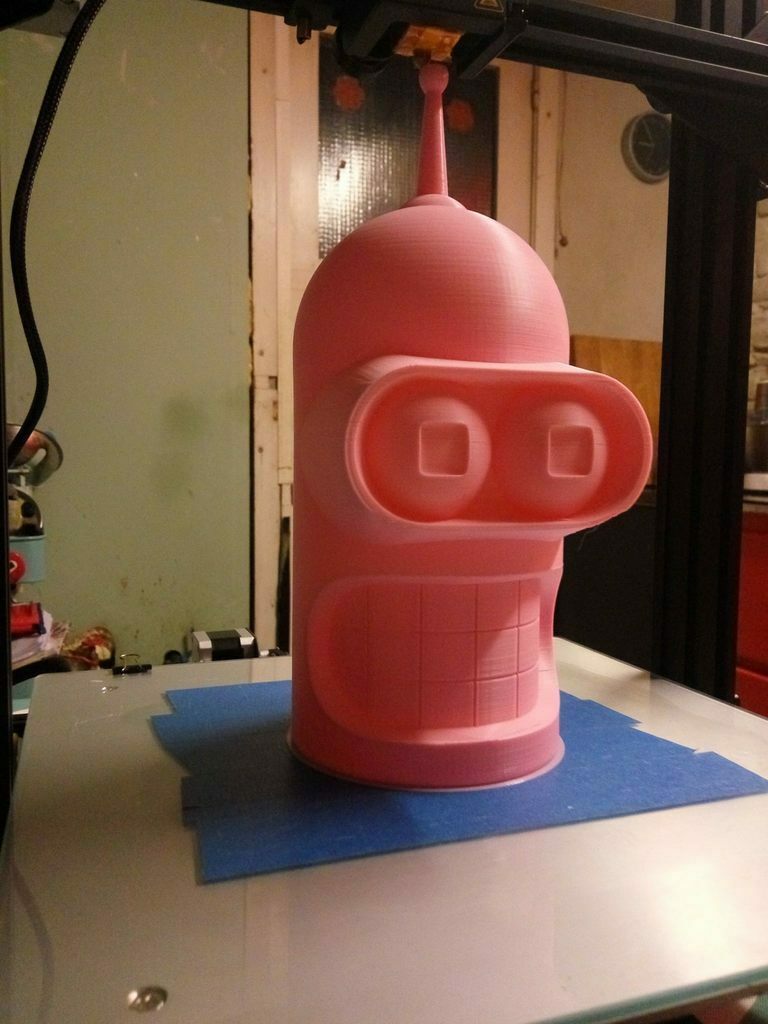 Free 3D file Bender head 🤖・Template to download and 3D print・Cults