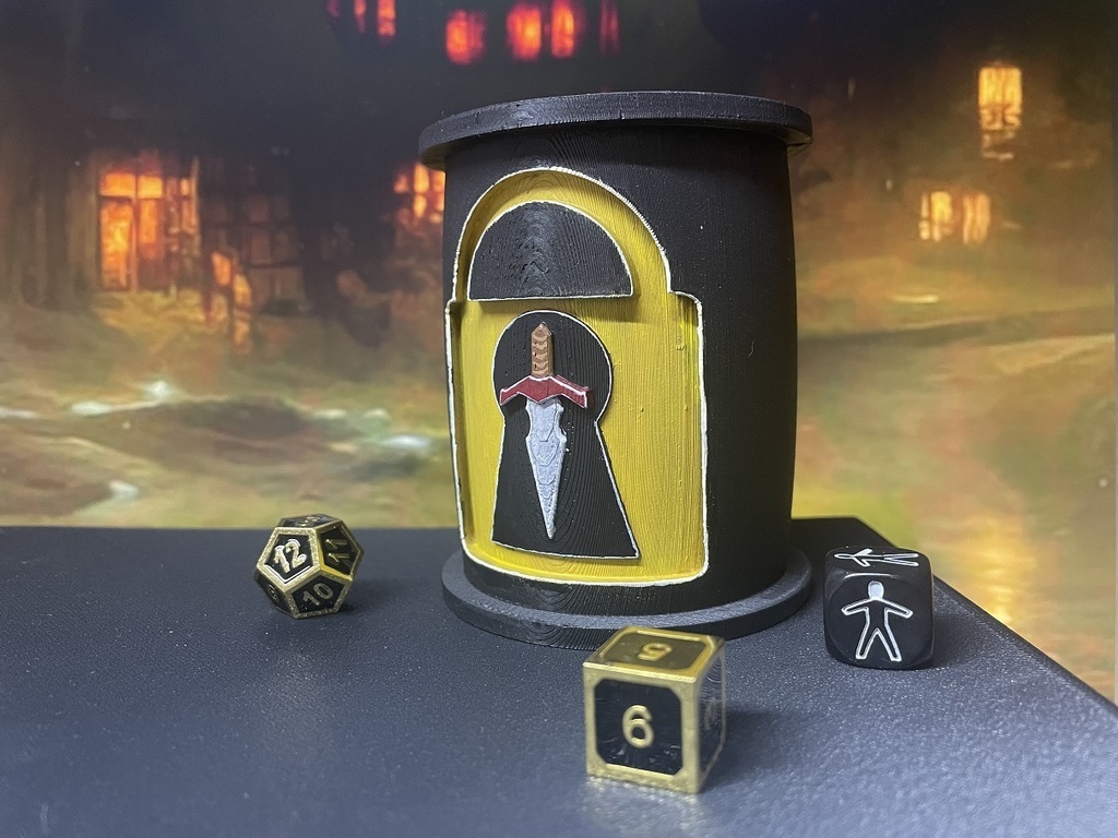 Free 3D file DnD Rouge Dice Cup・3D printable model to download・Cults