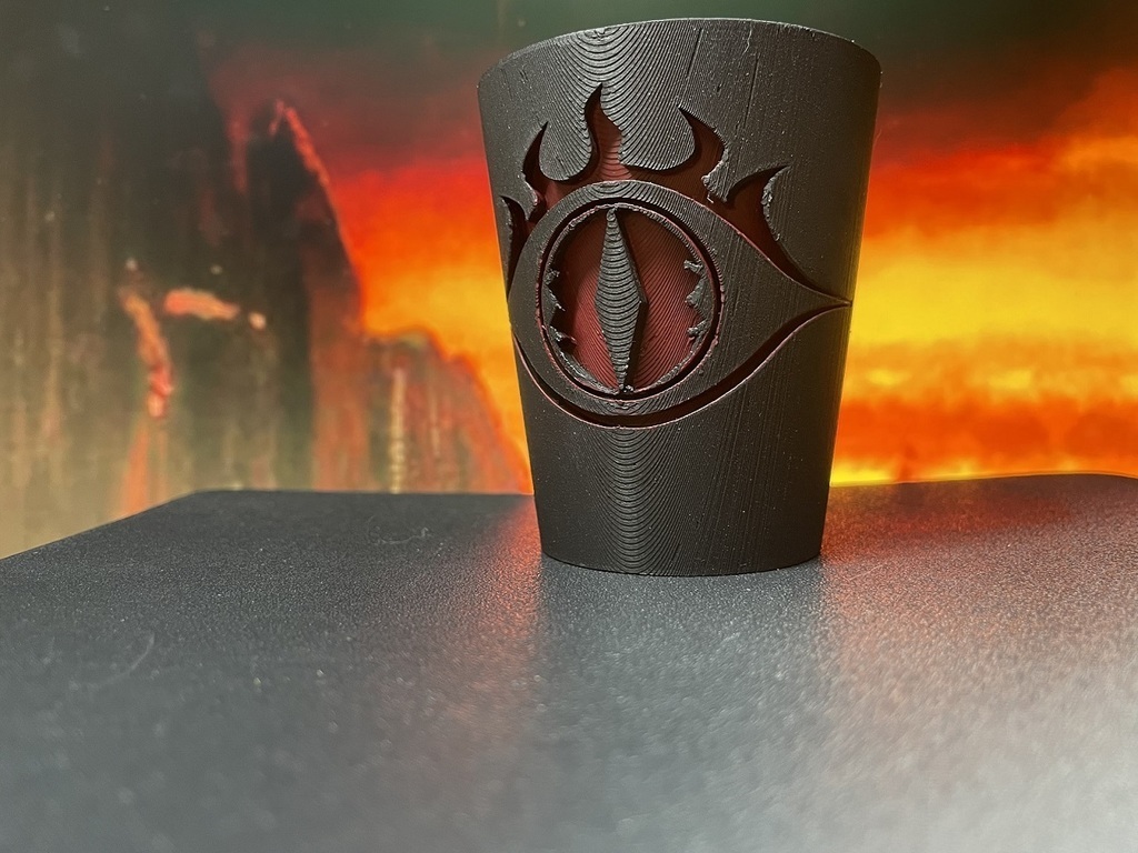 Free 3D file LOTR Mordor Dice Cup・3D printing model to download・Cults