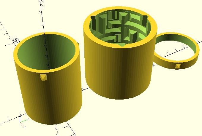 Бесплатный 3D файл Лабиринт Цилиндр Ящик видимый или скрытый 🧩・3D ...