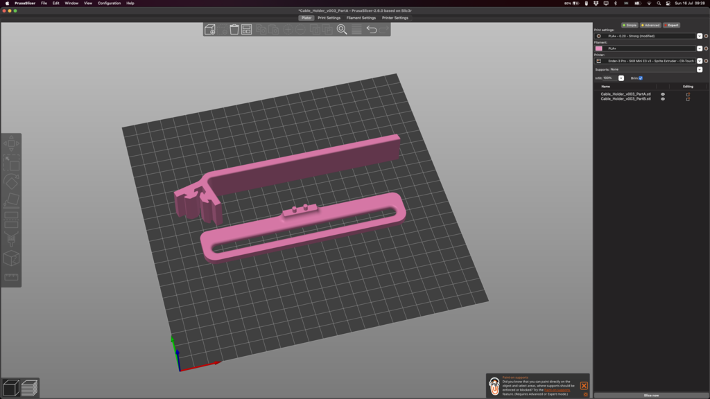 Free 3D file Creality Sprite Extruder - Cable Holder 🔌・3D printing ...