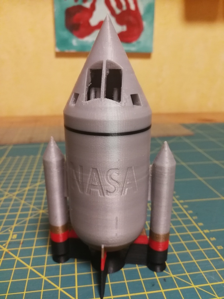 Free 3D file Simple Rocket 🚀・Template to download and 3D print・Cults
