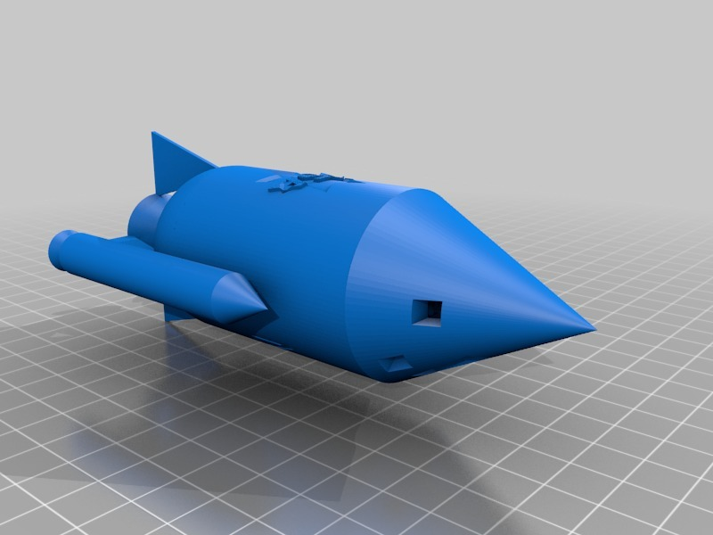 Free 3D file Simple Rocket 🚀・Template to download and 3D print・Cults