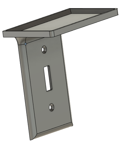 Free STL file OUTLET COVER WITH SHELF 🏢・3D print design to download・Cults