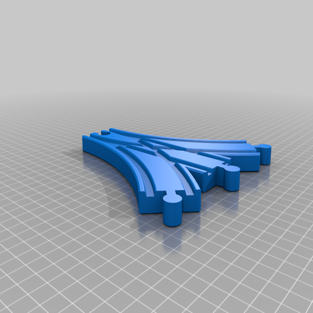 Free 3D file Wooden train crossroads collection compatible to IKEA set ...