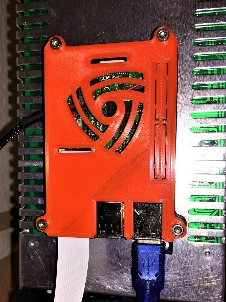 Free 3D file Raspberry Pi 3, Pi 2, and Model B+ case with PSU mount 🧞‍♂️・3D printable model to ...