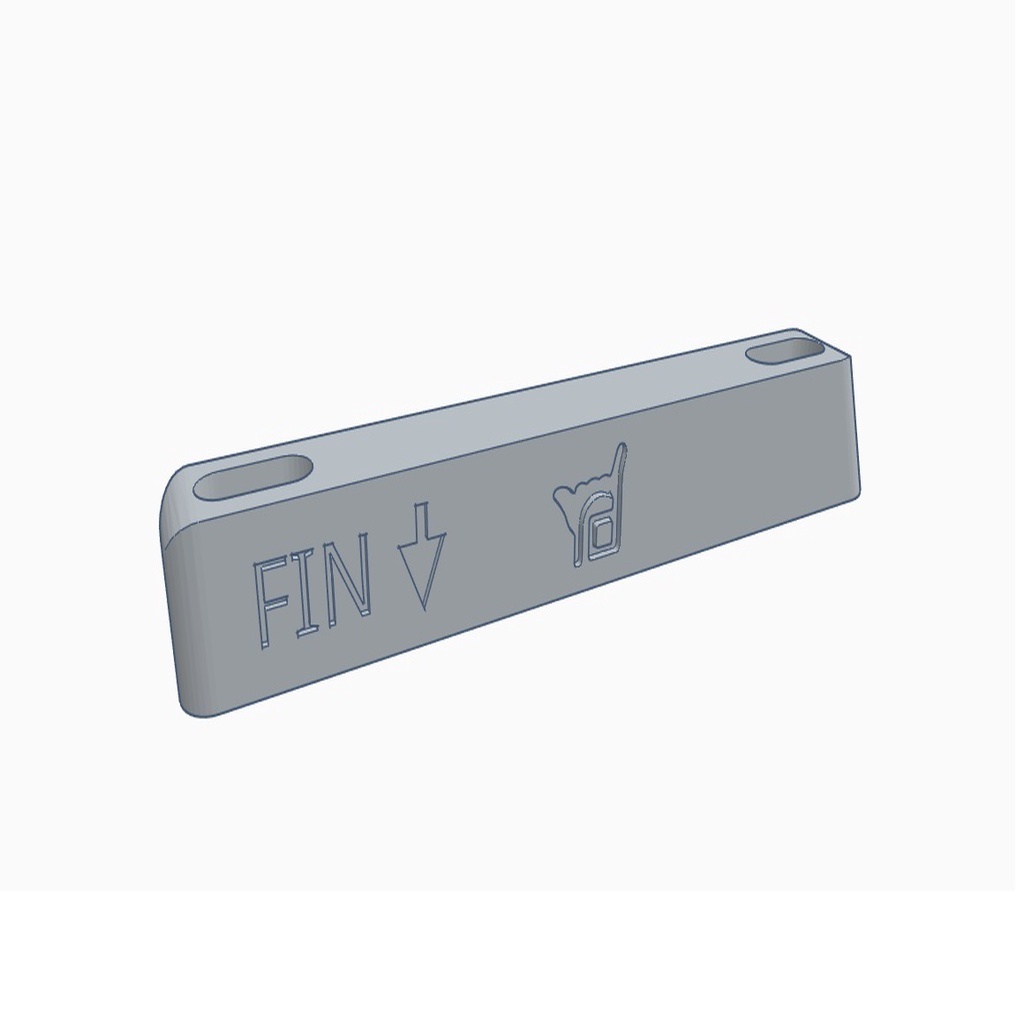 Free 3D file Windsurf Fin Adapter/Spacer | Tuttlebox to Deep Tuttlebox ...