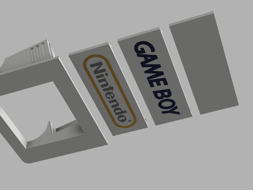 Free 3D file Stand Gameboy DMG zerosupp leggero con scritta inversa a ...