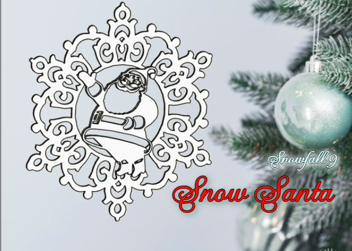 Free 3D file Santa Claus Snowflake Ornament - Snowfall 9 🎅・3D printing ...