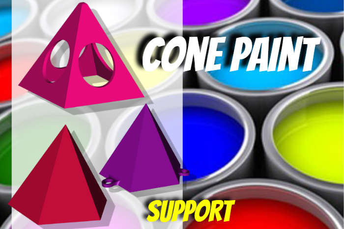 Fichier 3D gratuit Cone Paint Support // Support peinture 🎨・Design ...