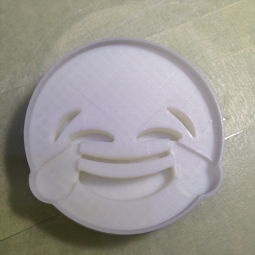 Free 3D file Laugh Tear Emoji Cookie Cutter 🍪・3D printable model to ...