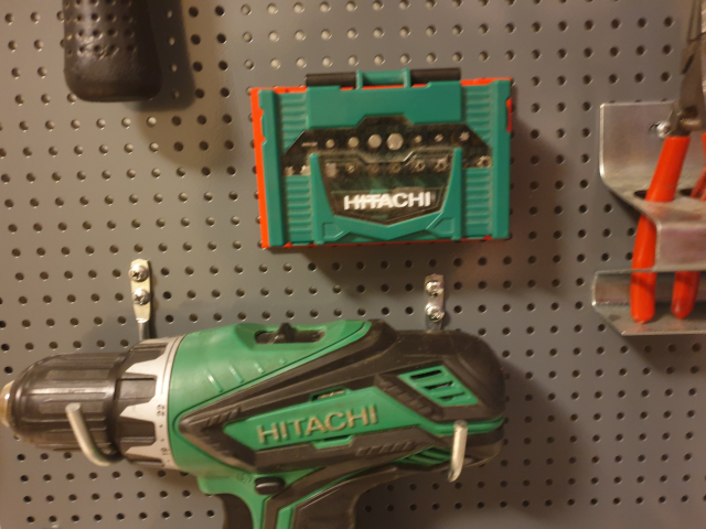 Free 3D file Holder for Hitachi bit box for Biltema peg board 📦・3D ...