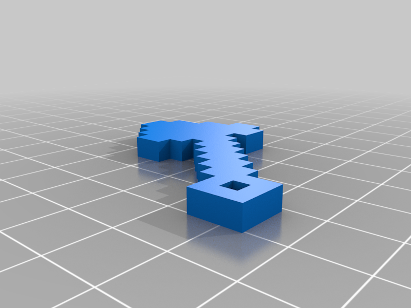 Free 3D file Minecraft Axe Keychain 🪓・3D printer model to download・Cults