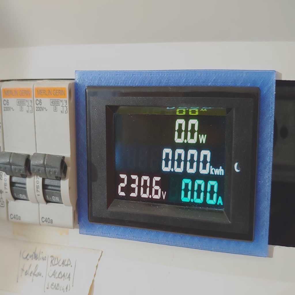 Archivo 3D gratuito Soporte DIN para medidor multifunción de corriente ...