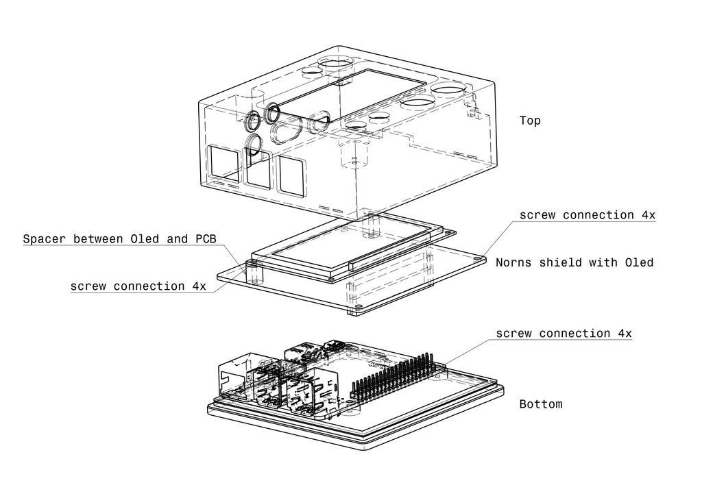 Free 3D file Monome NORNS shield Case 🛡️・3D printer design to download ...