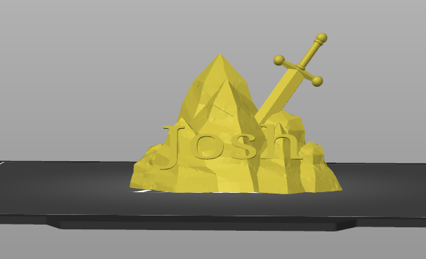 Free 3D file Fantasy name plate Josh 🏢・3D printer design to download・Cults