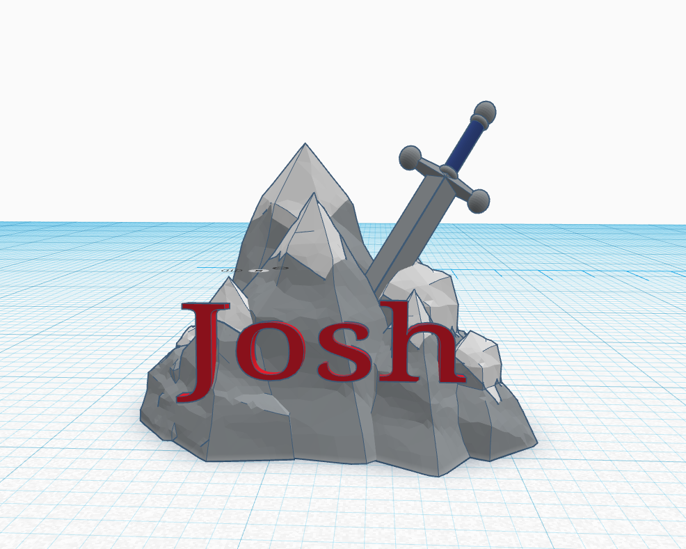 Free 3D file Fantasy name plate Josh 🏢・3D printer design to download・Cults