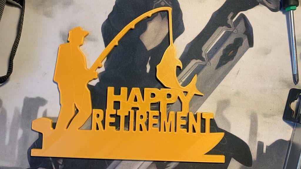 Free 3D file Retirement cake topper 🍰・3D printing idea to download・Cults