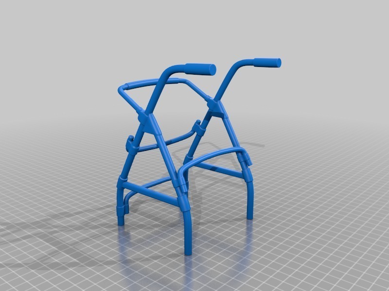 Free 3D file 1/6th fashion doll sized walker 🧸・3D printing design to ...