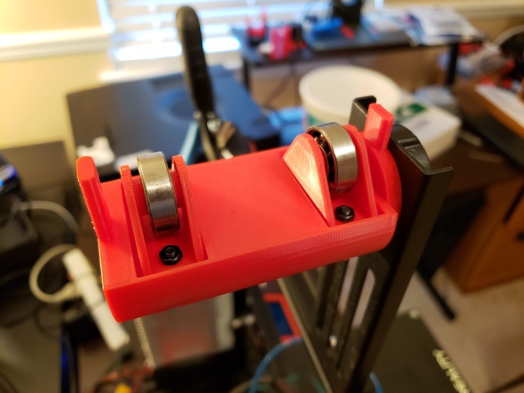 Free 3D file Ender 3 (2019) Filament Spool Holder with Dual Bearings 🪢 ...