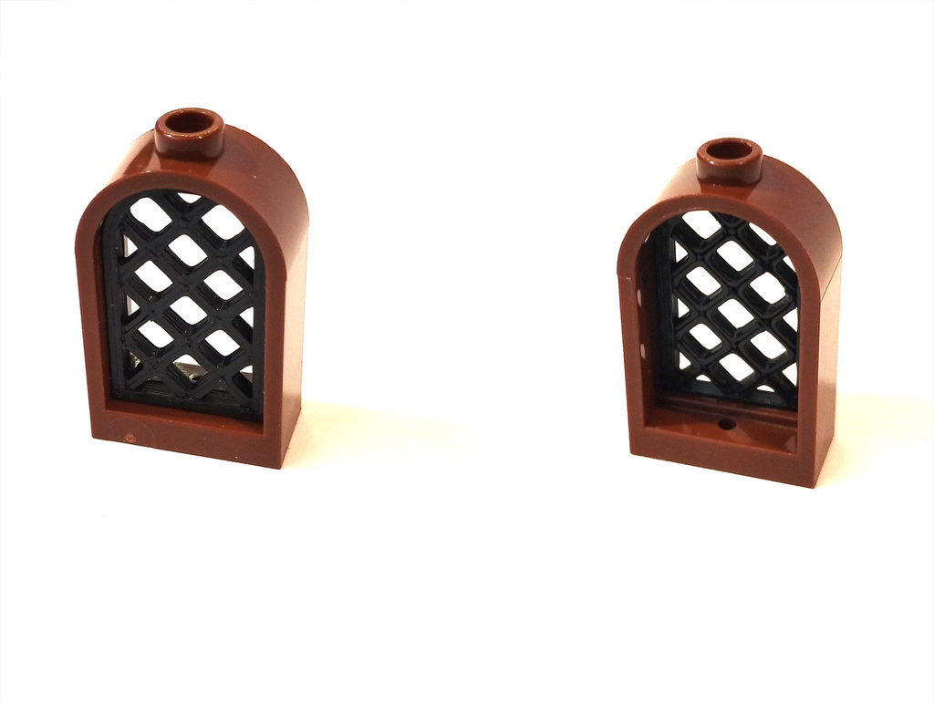 Archivo 3D gratis LEGO Ventana 1x2x2⅔ Cristal enrejado diamante con ...