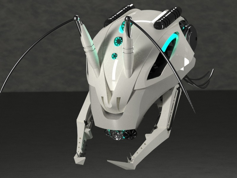 Archivo 3D gratis Cabeza de robot insecto 🤖・Objeto imprimible en 3D ...