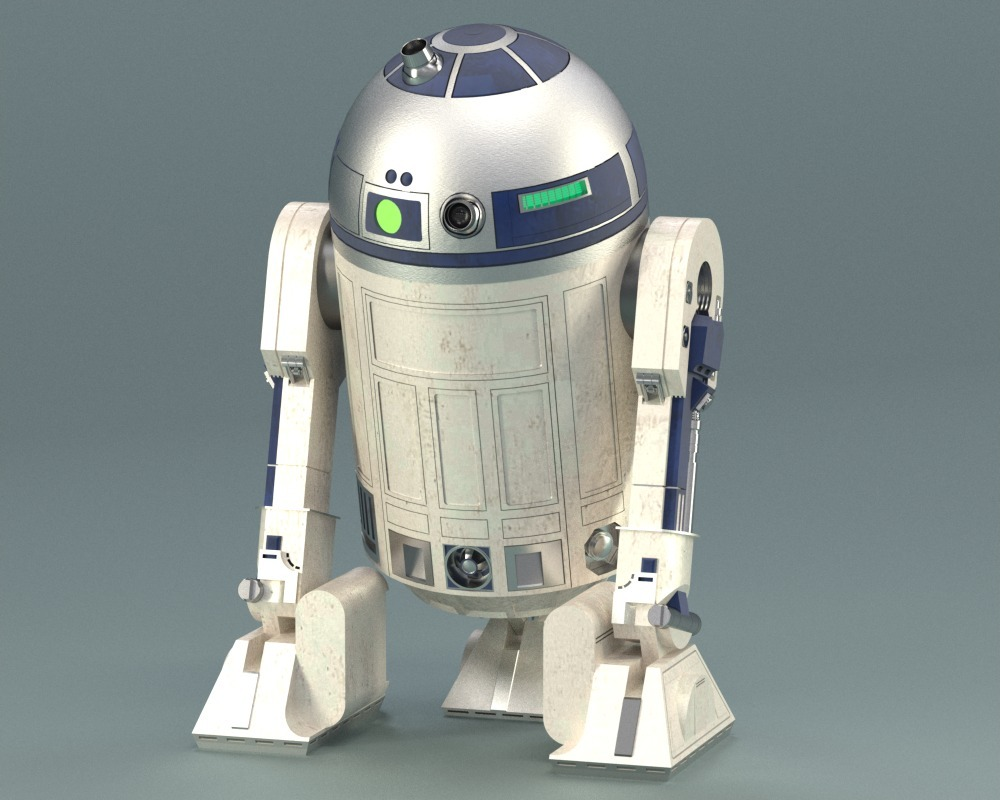 Free 3D file R2D2 - Correct dimensions + Configurator for accessories ...