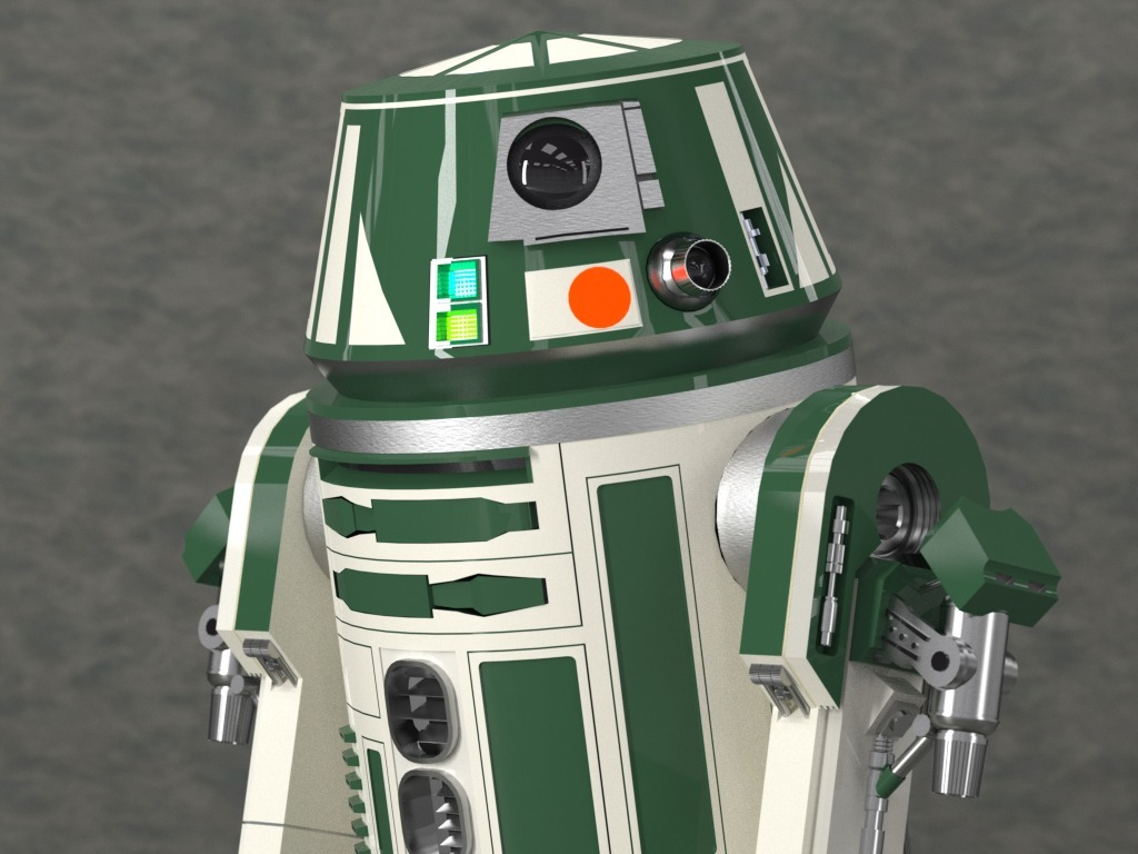 Free 3D file R6C9 - Astromech droid (created in PARTsolutions) 🤖・3D ...