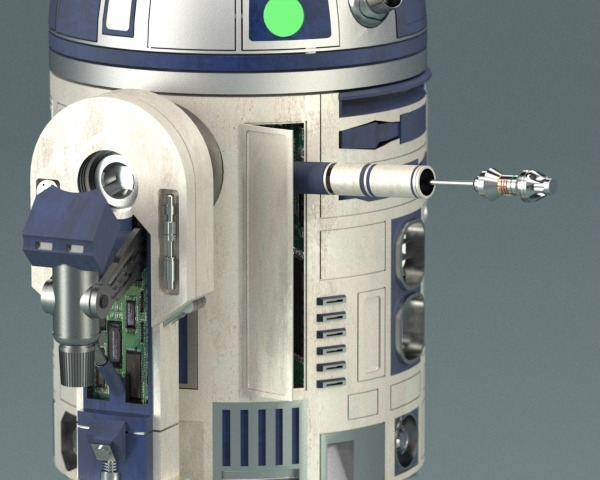 Free 3D file R2D2 - Correct dimensions + Configurator for accessories ...