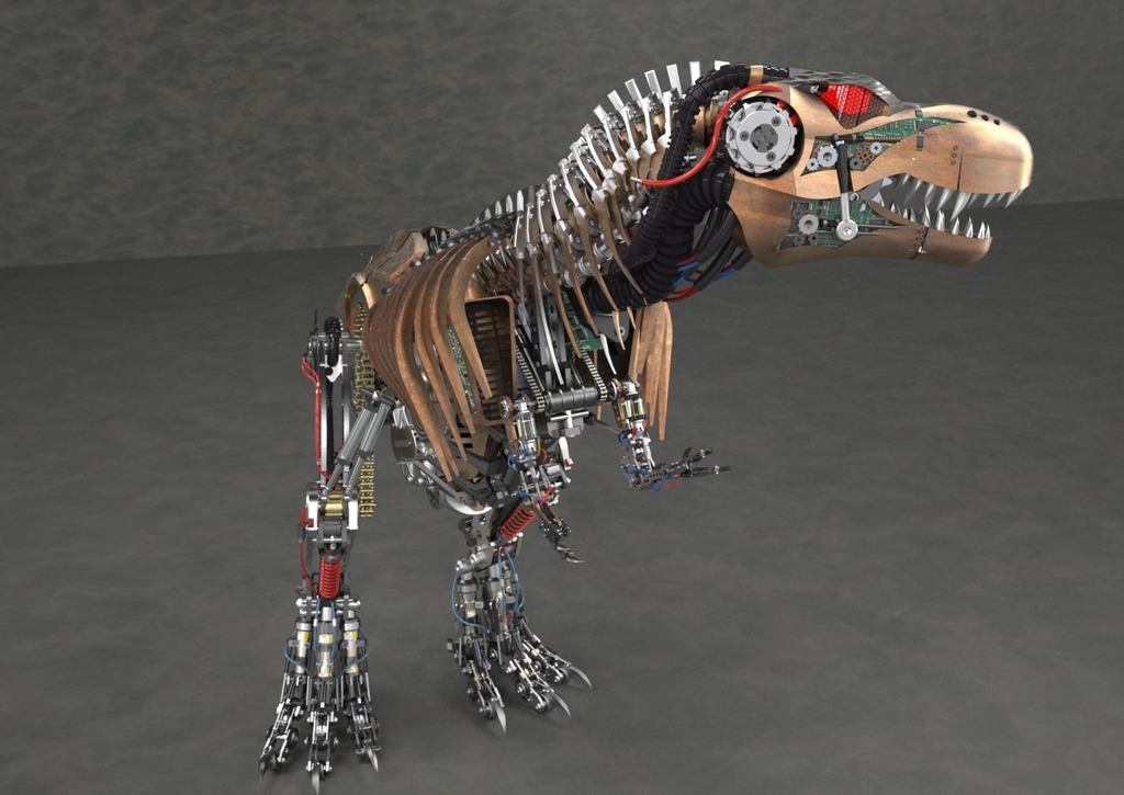 Free 3D file T-Rex mechanical beast! 🦖・3D printable model to download・Cults