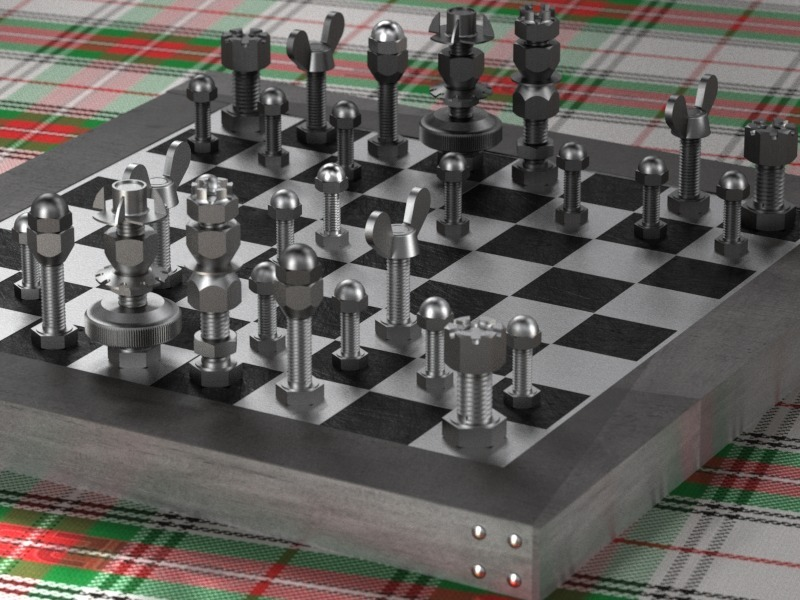 Free 3D file Screw-Nut Chess created in PARTsolutions ♟️・3D printing ...